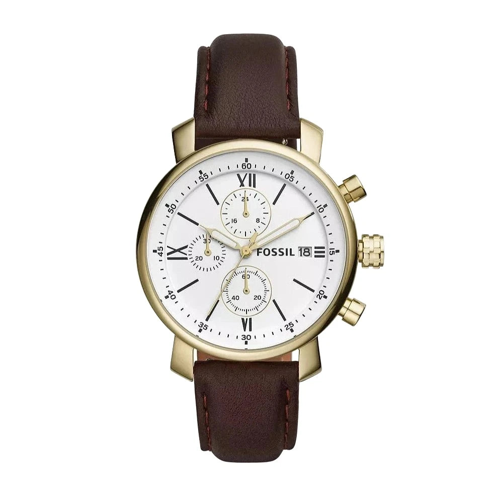 Rhett Chronograph Brown Leather Watch