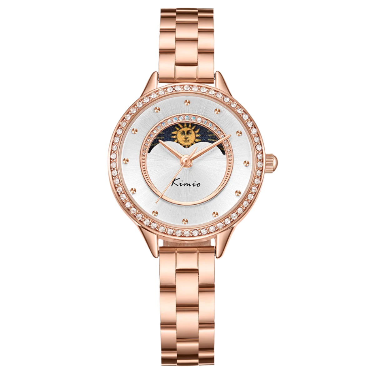 Kimio Moon Phase White Dial Ladies Watch | K6485S-XZ1RRW