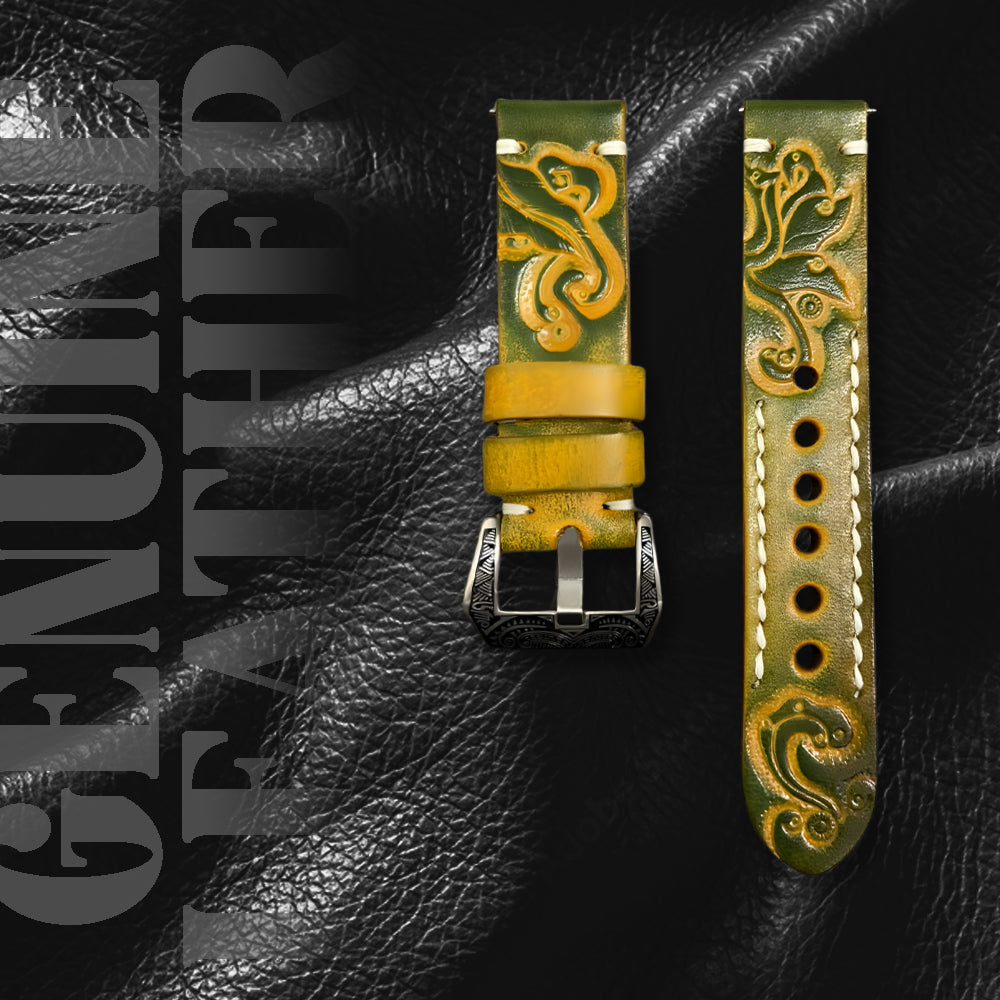 Cavern Vintage Light Brown 22mm Leather Strap