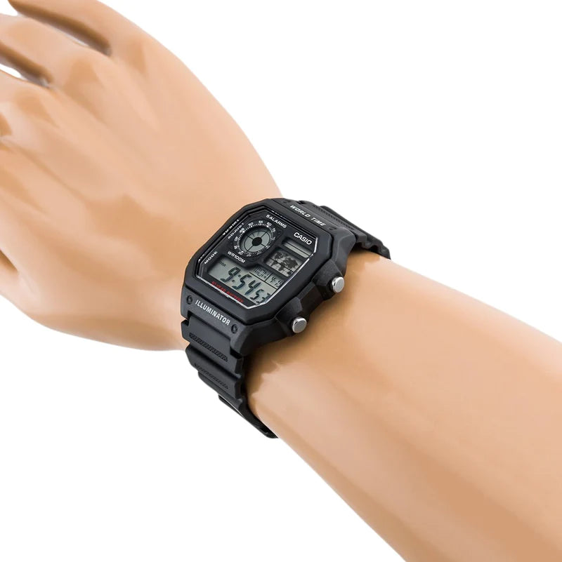 CASIO Youth World Time Men's Watch| AE-1200WH-1AVDF