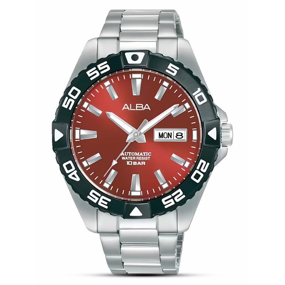 ALBA AUTOMATIC RED DIAL MEN'S WATCH | AL4387X