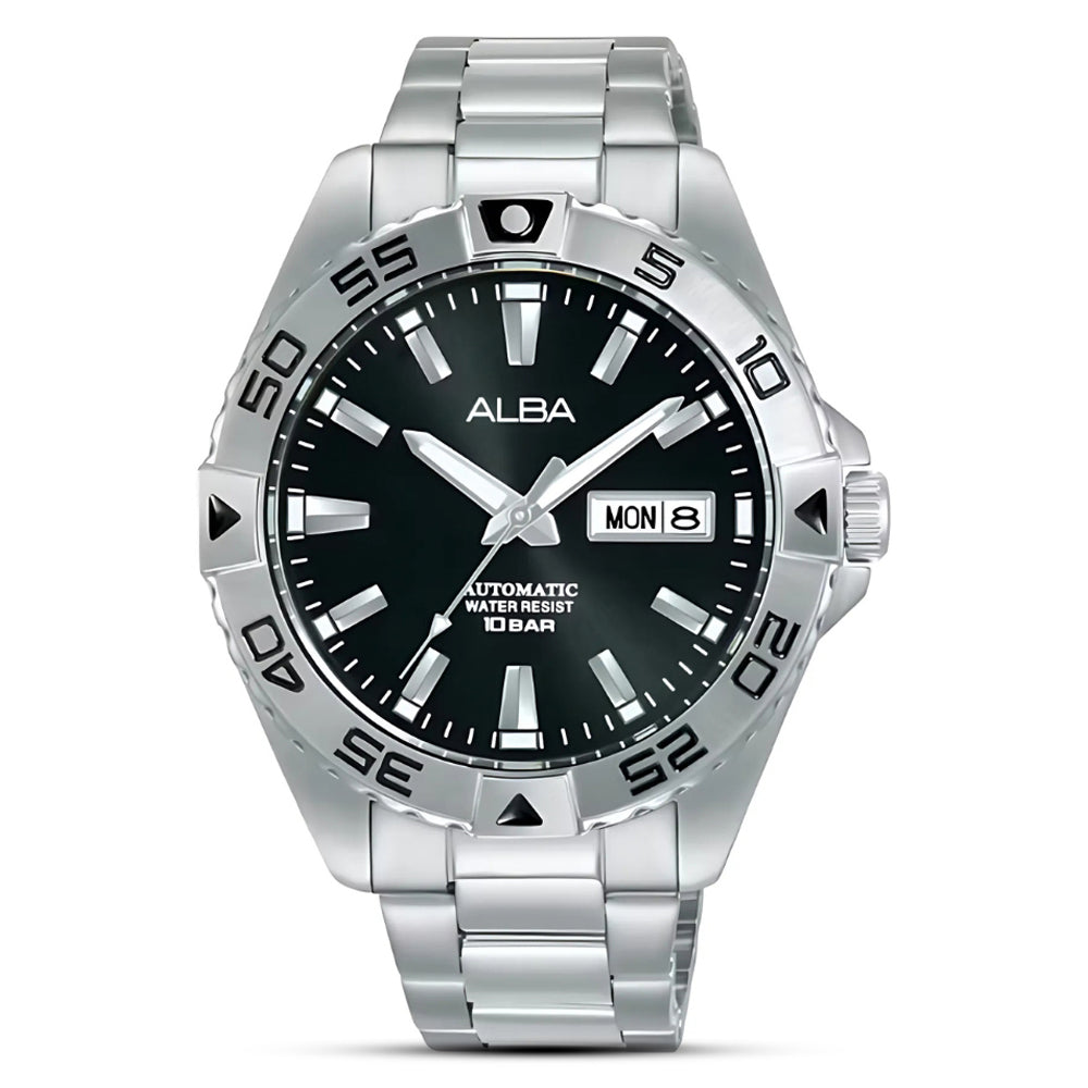 ALBA AUTOMATIC MECHANICAL BLACK DIAL MEN'S WATCH | AL4389X