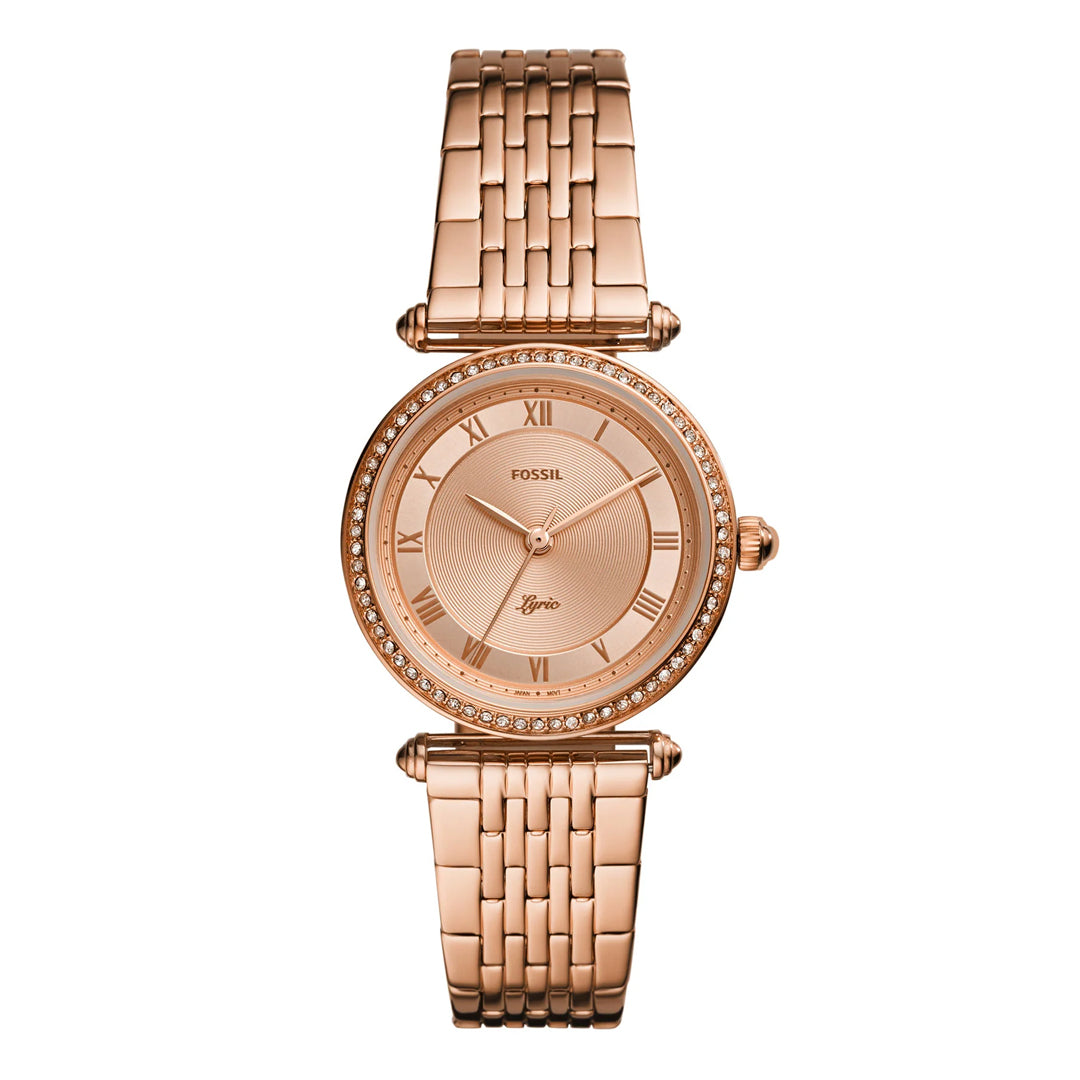 Fossil LYRIC Rose Gold Dial Ladies Watch | ES4711