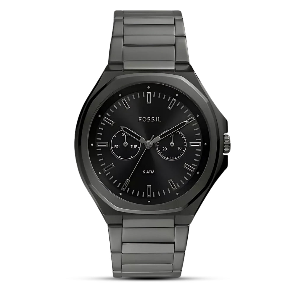 Fossil Evanston Multifunction Black Dial Men's Watch | BQ2609