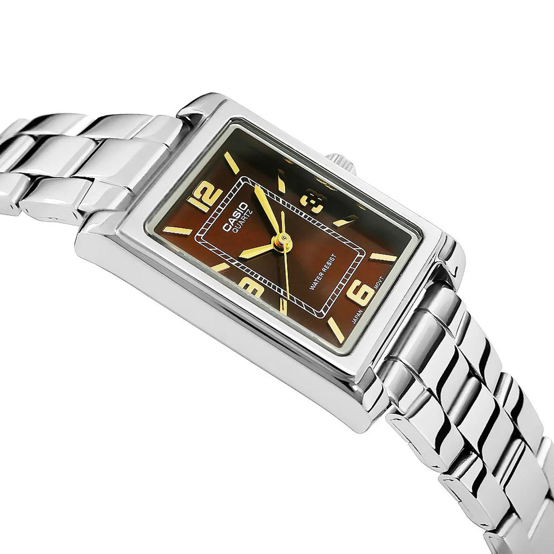 Casio Enticer Brown Dial Ladies Watch | LTP-1234DD-5ADF