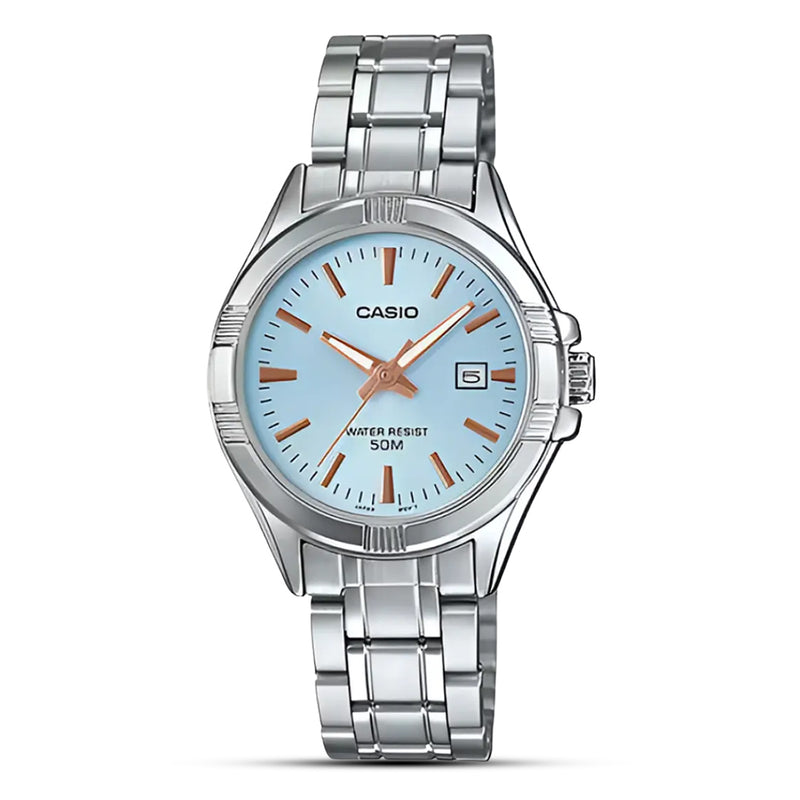 Casio Standard Ice Blue Dial Woman's Watch LTP-1308D-2AVDF