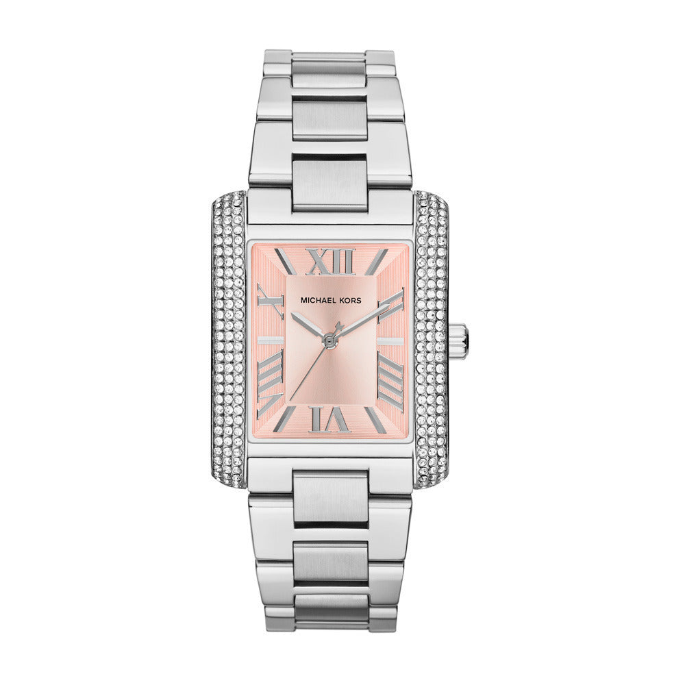 Michael Kors Pink Dial Stainless Steel Ladies Watch| MK3257