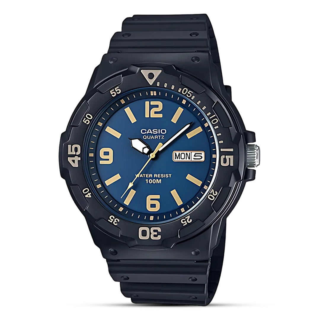 Casio Neo Blue Dial Resin Men's Watch| MRW-200H-2B3VDF
