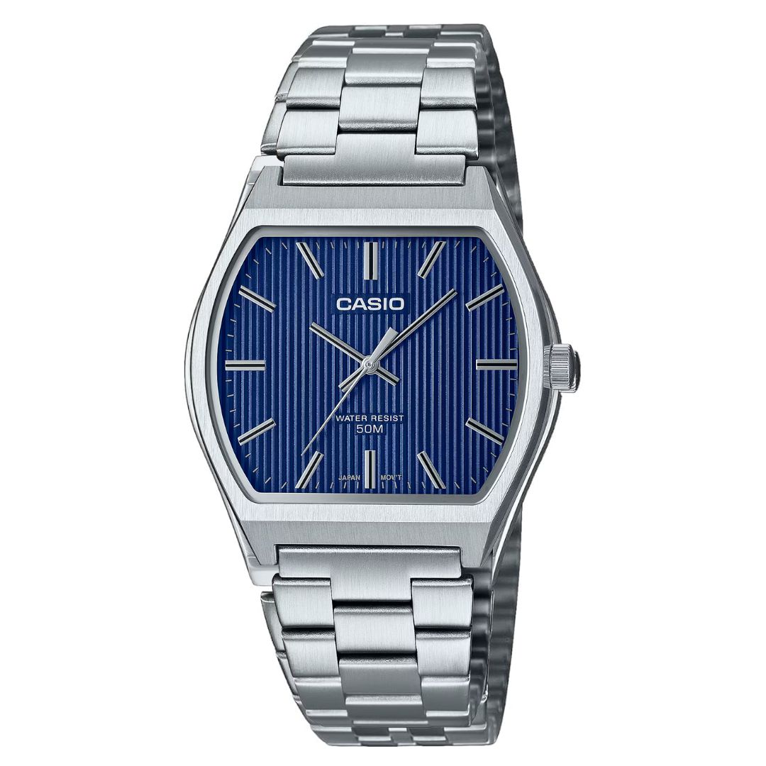 Casio Classic Bold Square Blue Dial Men's Watch | MTP-B140D-2AVDF