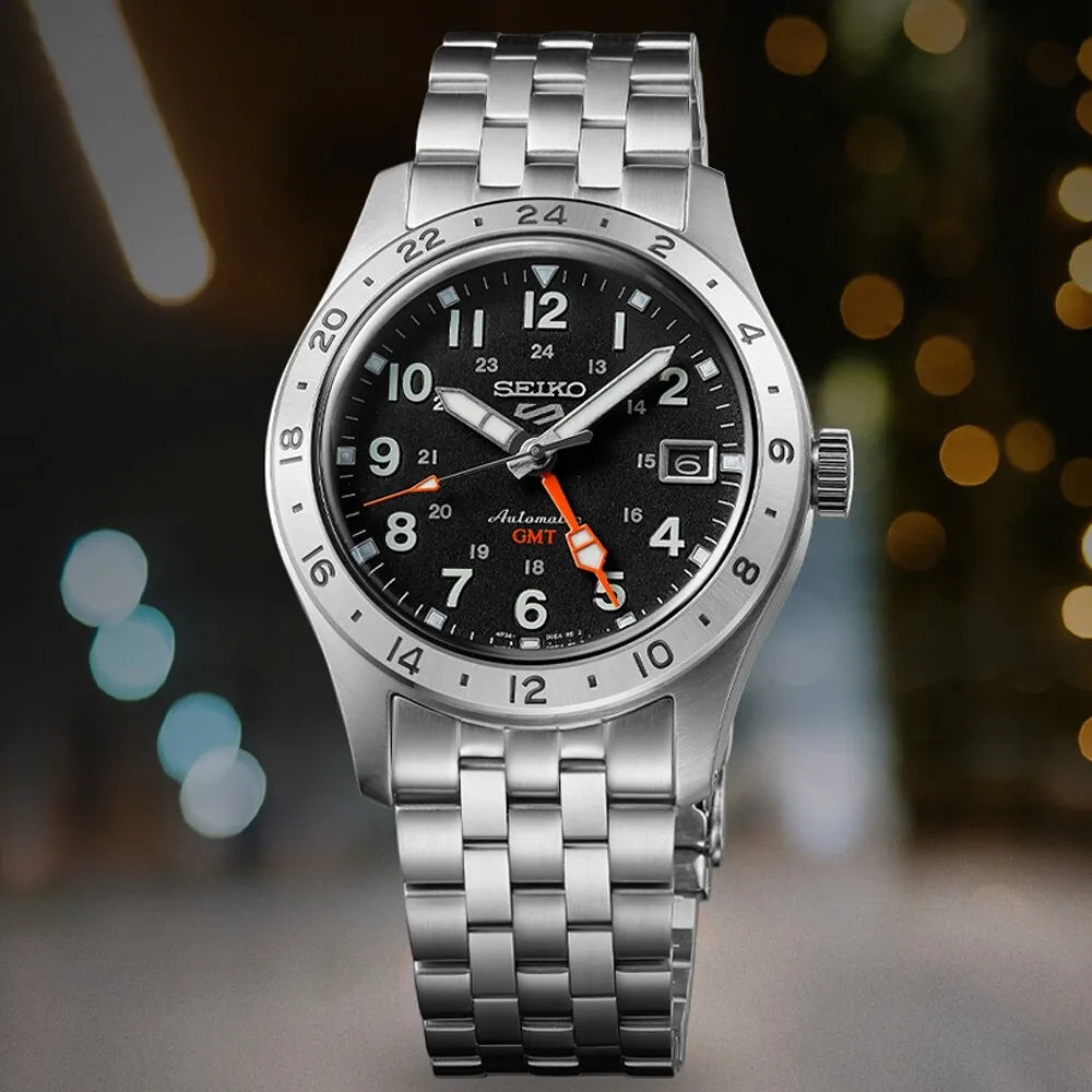 Seiko 5 Sports Field Deploy Mechanical GMT Men's Watch| SSK023K1