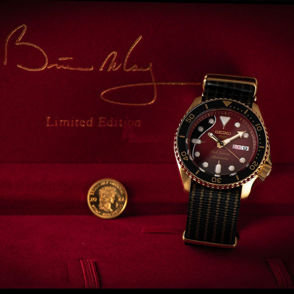 SEIKO 5 SPORTS AUTOMATIC BRIAN MAY LIMITED EDITION WATCH | SRPH80K1