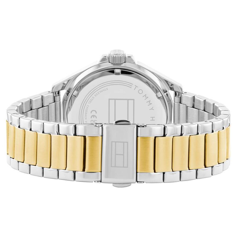 Tommy Hilfiger Logan Black Dial Two Tone Stainless Steel Watch | TH179