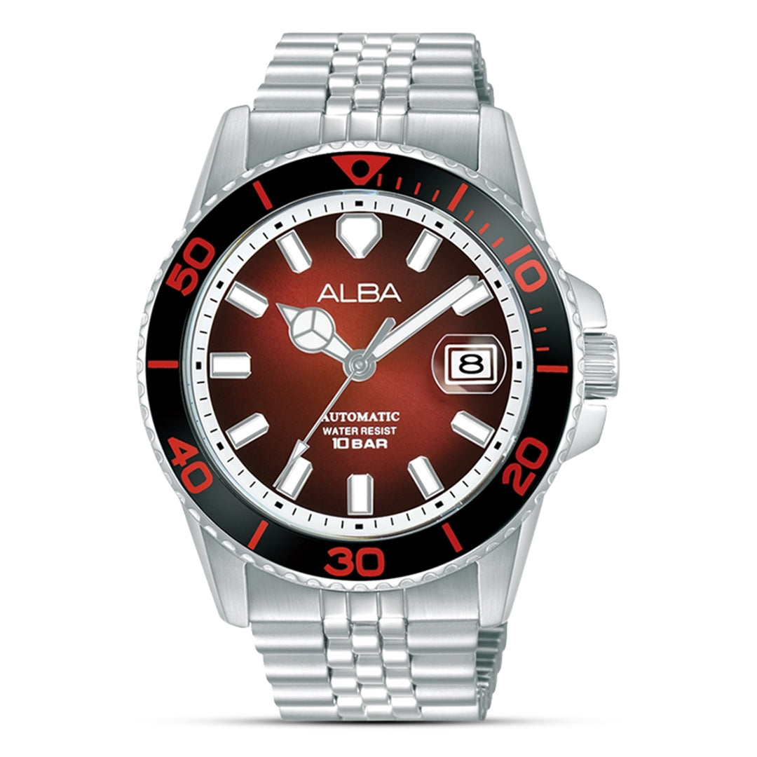 Alba Automatic Red Gradation Dial Men's Watch | AU4055X