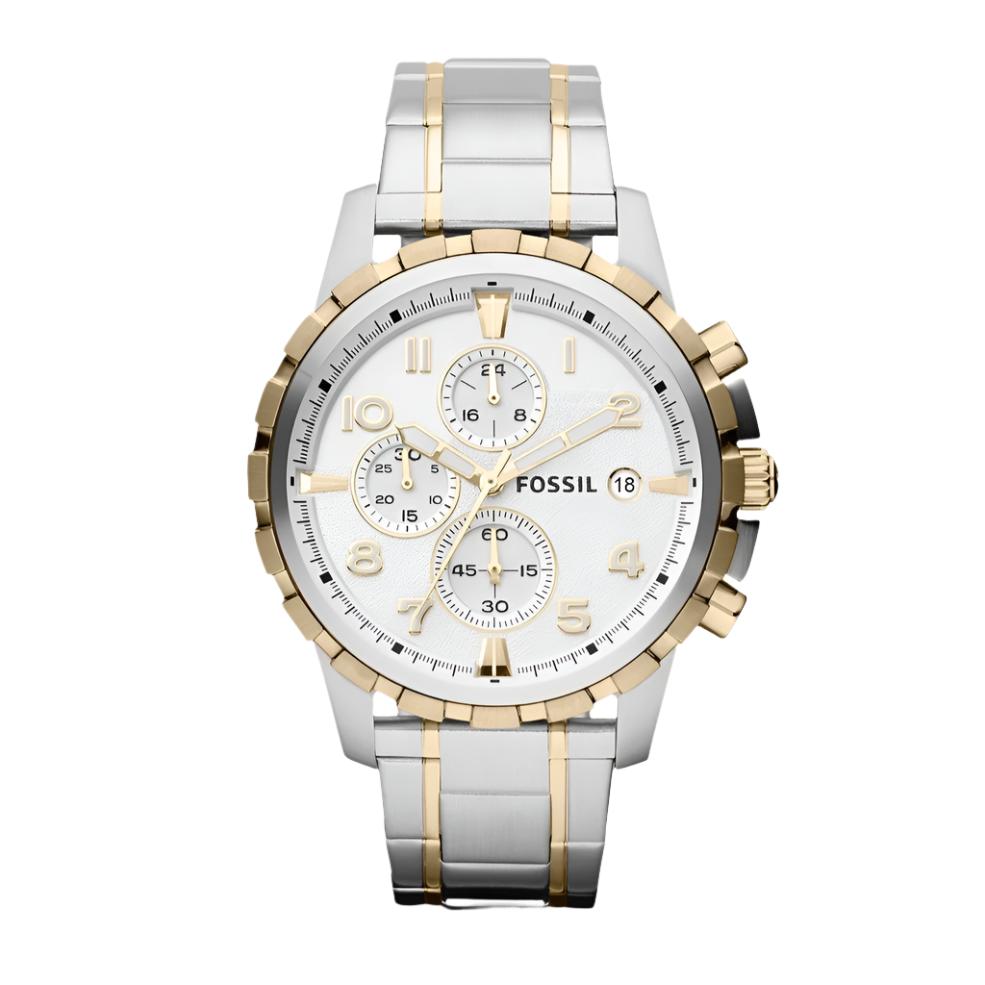 Fossil Dean Chronograph Two-Tone Stainless Steel Men's Watch| FS4795